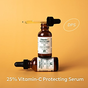 DPS Pure Advanced 25% Vitamin C Serum for Face – High Potency Formula with Vitamin E, Hydrating Panthenol & Natural Antioxidants – Made in USA