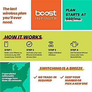 Boost Infinite iPhone 15 Pro Max (256 GB) — Blue Titanium [Locked]. Requires unlimited plan starting at $60/mo.