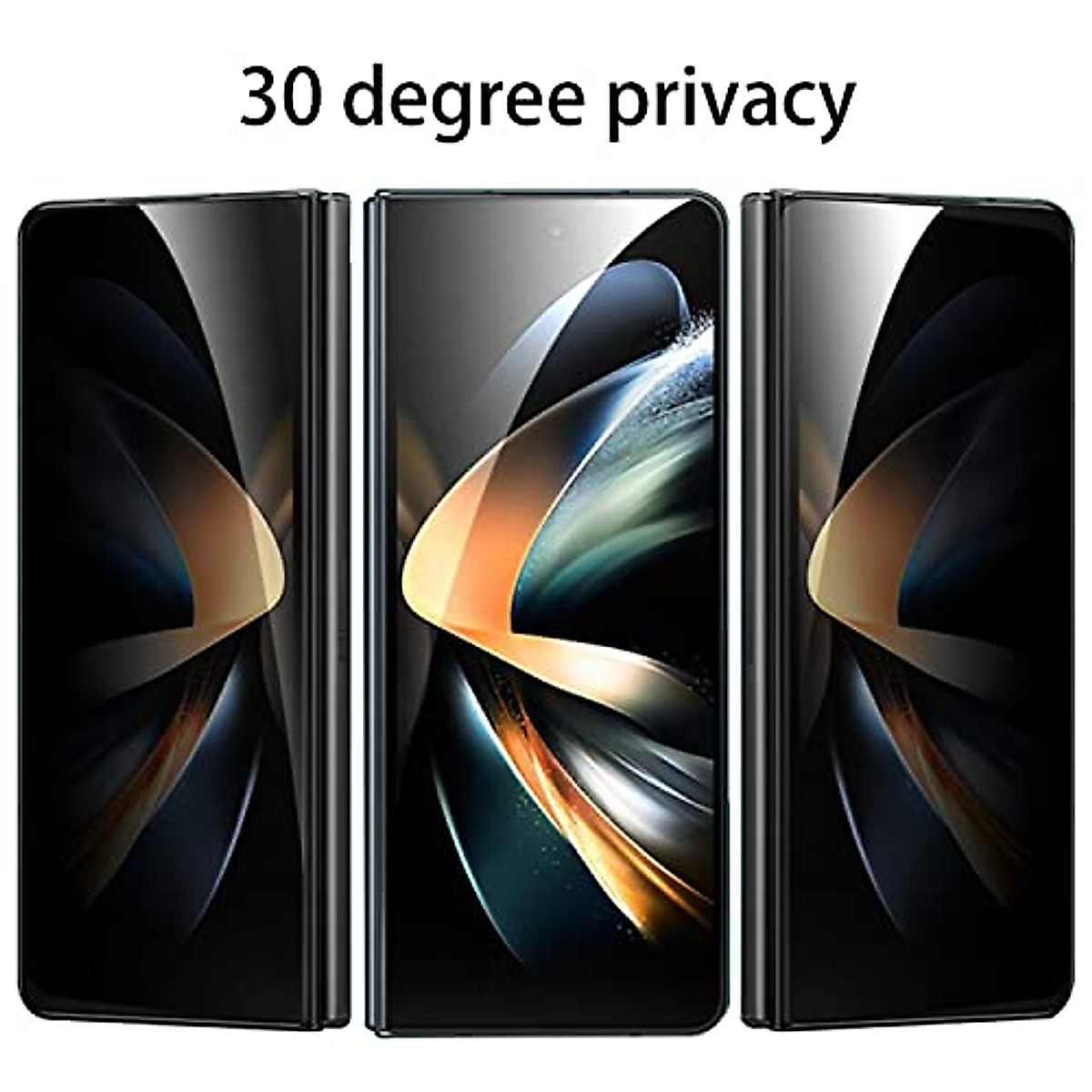 FYDIKHN Anti-Spy Inner Screen Protector Designed for Samsung Galaxy Z Fold 4 5G 2022 and Privacy Outer Screen Protector Soft Anti-Scratch Film Anti-Peeping Full Glue
