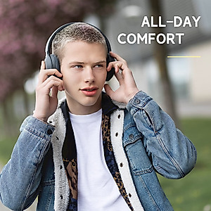 Edifier W820NB Hybrid Active Noise Cancelling Headphones - Hi-Res Audio - 49H Playtime - Wireless Over Ear Bluetooth Headphones for Phone-Call (White)