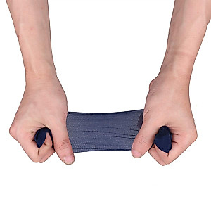 JEATHA 3 Pairs Summer Silk Thin Ankle Sheer Socks Anti-slip Casual Short Over Ankle Socks Stretchy Hosiery for Men Women Navy Blue One Size