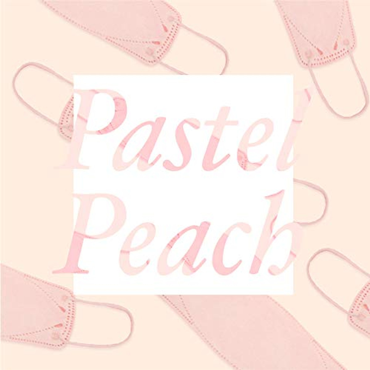 [Made in Korea] Bella Premium Hanji Mask (30, Pastel Peach): Filter Efficiency ≥ 97%, 4-Layer Breathable Quality 3D Mask with Adjustable Nose Strip