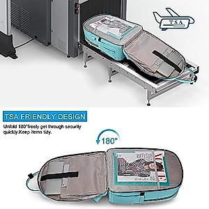 YAMTION Backpack for Women and Teen Girls,School Backpack TSA Laptop Bookbag with USB for College University Students Business Office Work Travel