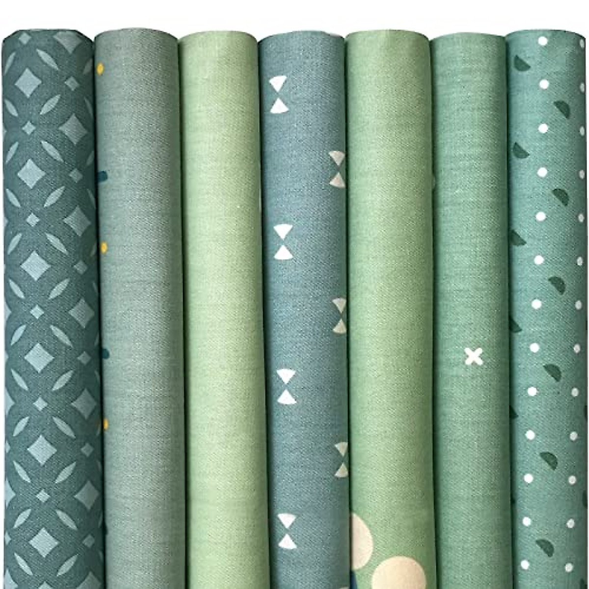 levylisa 7 Pieces 18 x 22 Inches Cotton Fabric Square Fabric Craft Fabric Scraps Cotton Quilting Fat Flower Animals Cartoon Fabric Bundles Patchwork for Kids DIY Craft Sewing Clothing