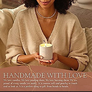 Scented Candles for Home Scented Aromatherapy Candle for Women, All-Natural Non-Toxic Soy Candle Gift in Concrete Jar, 7 Oz (Soho Regency)