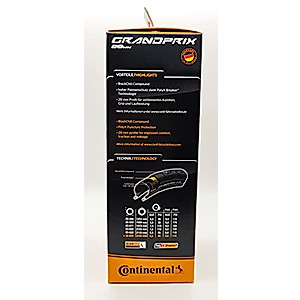 Continental Grand Prix All Rounder Bicycle 700x25 Black Chili Folding Clincher - Pair (2 Tires)