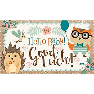 Diaper Raffle Tickets - Woodland Animals Card, Cute Fun Animals and Colorful Baby Shower Games Raffle Sign and Ticket, Gender Neutral, Baby Party Decorations, Set of 50 Double Sided Raffle Cards