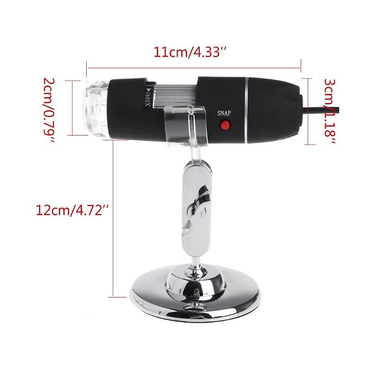 Handheld Digital Microscope Accessories 1600X 2MP Zoom Microscope 8 LED USB Magnifier Camera Microscope Accessories