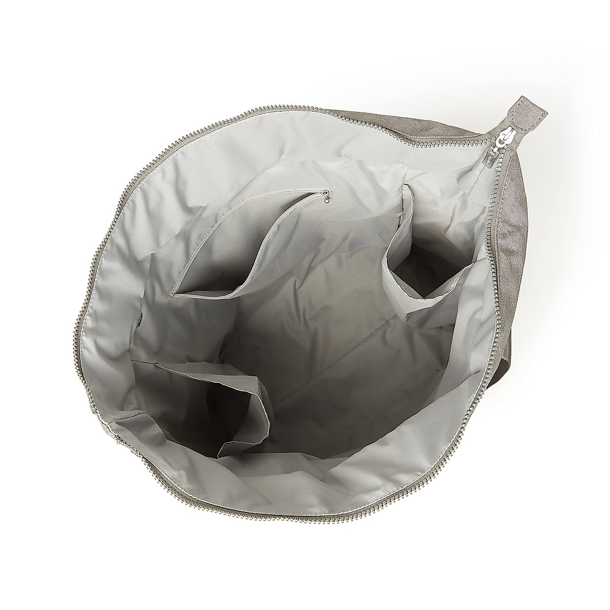 Baggallini Carryall Tote Bag - Crossbody Tote Bag for Women, Sterling Shimmer - Large