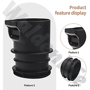 Electric Leaf Blower Adapter Pipe/Vacuum Tube, for Black-Decker 12 Amp BV6000 BEBL7000 BV3600 Electric Leaf Blower