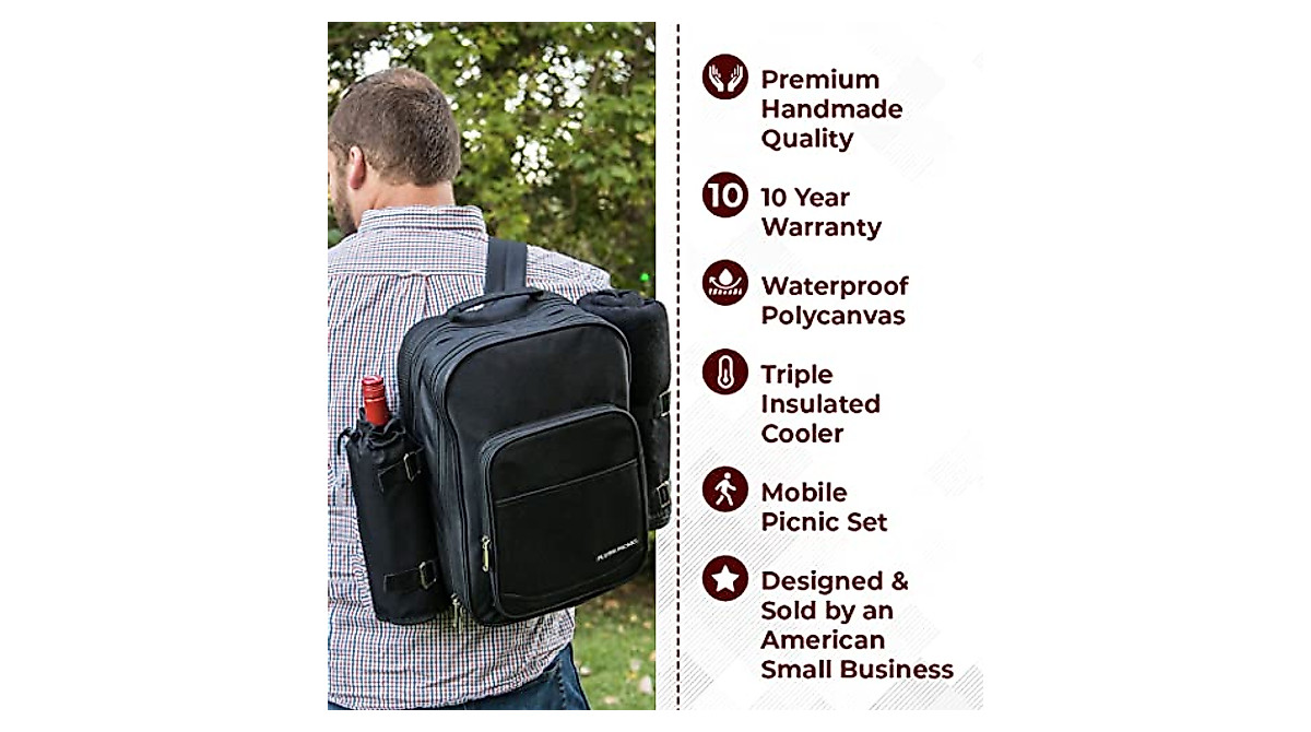 Plush Picnic Insulated Backpack for 2 | Romantic Adventures