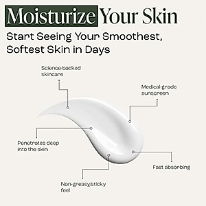 MODERN RITUAL Made in USA Daily 3-in-1 SPF 30 Face Moisturizer - Healing Aftershave - Face Sunscreen - Ultra-Hydrating Face Lotion - Anti-Aging Facial Moisturizer - 1 Fl oz