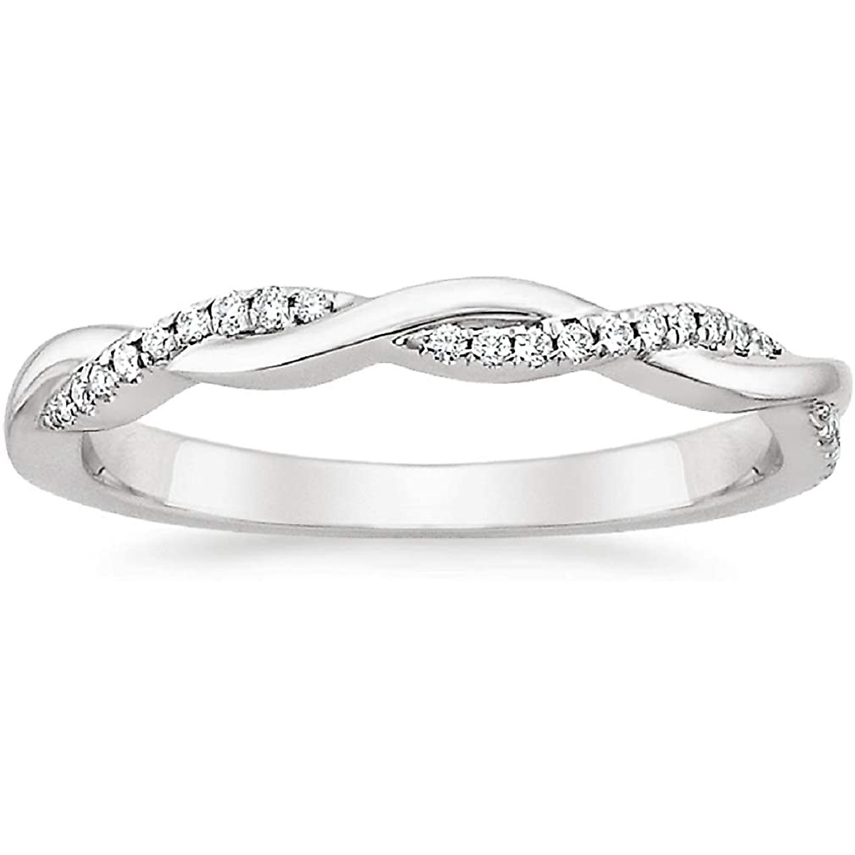 Petite Twisted Vine Halo Bridal Set 3.50 CTTW Moissanite Diamond Round Brilliant Cut White Color Excellent Grade VVS Clarity In 14K Solid Gold and 925 Sterling Silver Engagement Christmas Ring For Women For Wedding Gift, Perfect for Gift Or As You Want (W