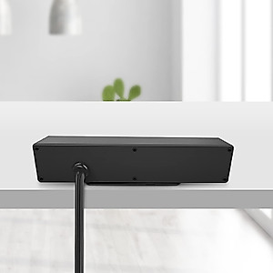 Under Desk Power Strip, Adhesive Wall Mount with USB, Black Desktop Power Outlets, Removable Mount Multi-Outlets with 4 USB Ports, Power Socket Connect 4 Plugs for Home Office Reading