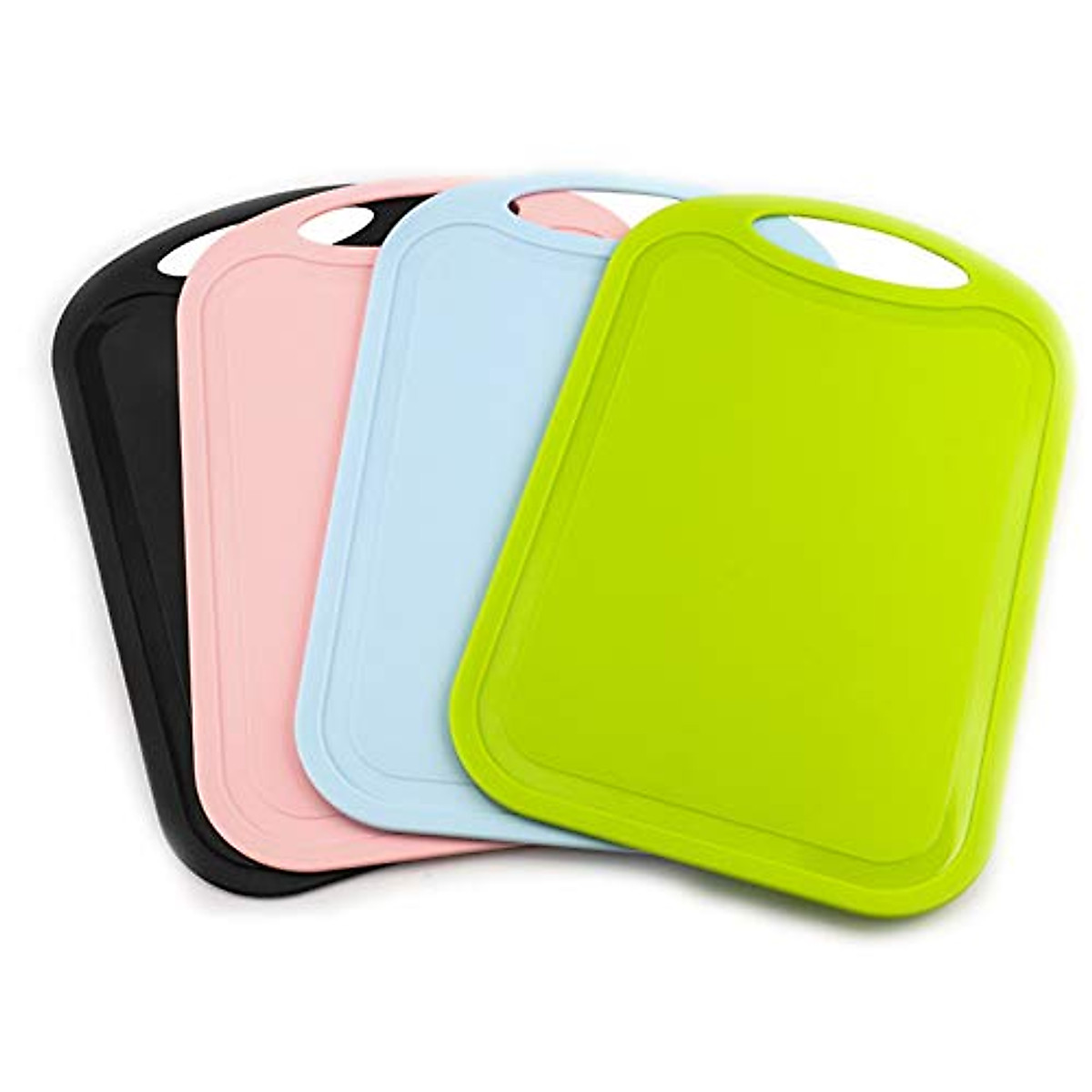 everd1487HH Nonslip Plastic Cutting Board Food Fruit Chopping Block Mat Kitchen Cook Supply with Hanging Hole Light Pink