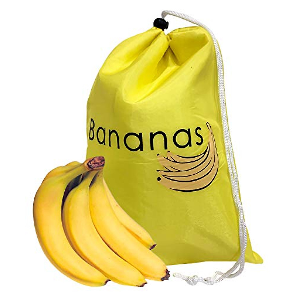 2 Pack Banana Bags - Drawstring Bag for Fresh Fruit up to 2 Weeks - FREE Branded Eyeglass Pouch