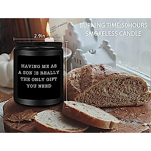 Gifts for Mom Dad from Son- Gifts for Mom, Mothers Day Gifts Fathers Day from Son, Birthday, Christmas, Thanksgiving Gifts for Mom Dad, Lavender Scented Candles