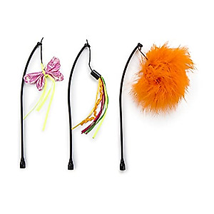 SmartyKat Replacement Wand for use with Petlinks Wild Thing, SmartyKat Twirly Top, Petlinks Dizzy Thing. Medium