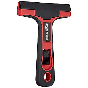 Amazon Basics 4" Glass and Tile Scraper with Soft Grip