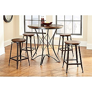 Steve Silver Company Adele Round Counter Dining Table, Brown