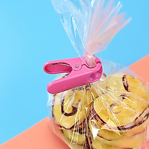 12 Pack Large Chip Bag Clips Set, Wmiwulien Assorted Sizes Food Bag Clips, Chip Clips, Plastic Heavy Seal Grip