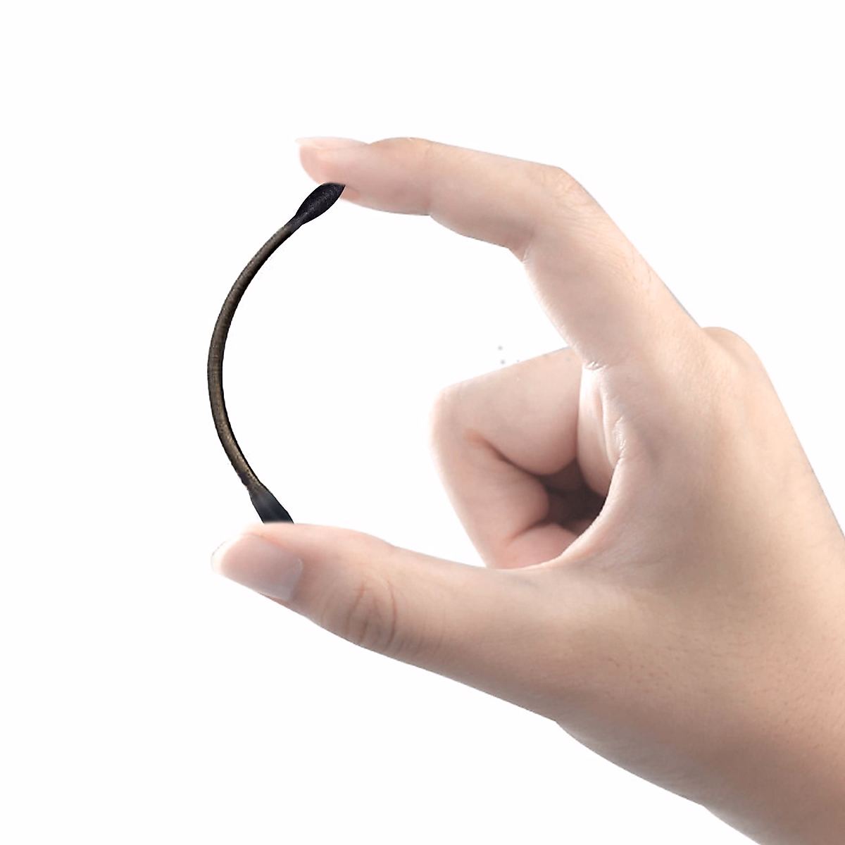 HOMEFOX Black Cotton Swabs Precision Pointed - 200 Count Organic Pointy Pointed Cotton Buds Double Side Tightly Wrapped Charcoal Cotton Tip Paper Stick Soft Gentle Cruelty-Free, Pointy & Round (Black)