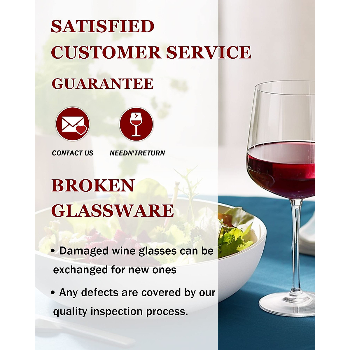 JBHO 17 oz Lead-Free Wine Glasses Set of 4, Hand Blown Durable Crystal Wine Glasses for Daily Use and Hosting Guests, Thin Rim for Serving Red and White Wine, Gift packing for any occasion