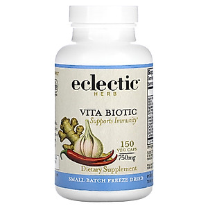 Eclectic Institute Vitabiotic Immune New in Capsules, 150 Non-GMO veg caps