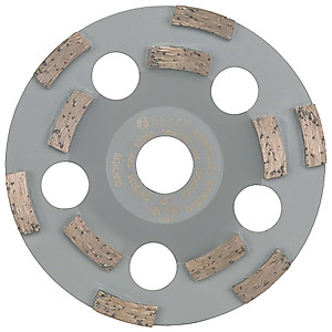 Bosch 2608602552 Diamond Grinding Head Expert for Concrete, 125mm Ø, 22.23mm x 4.5mm, Grey