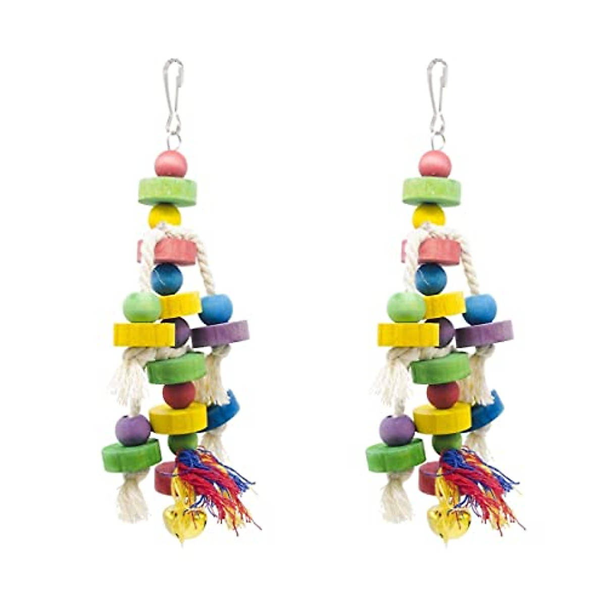 Juguetes Toys Parrot Swing Toy 2 pcs Parrot Toy Parrot bite Toy Parrot Playing Toy Hanging Funny Parrot Chewing Toy Bird Cage Chew Chew Chew Toys Parrot Block