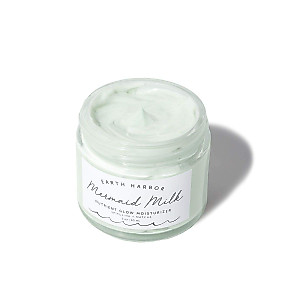 Earth Harbor | MERMAID MILK Nutrient Glow Moisturizer | Lightweight Botanical Hydration | Matcha and Spirulina | 100% Non-GMO + Plant-Based