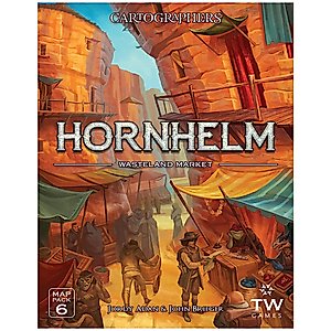Thunderworks Games - Cartographers: Map Pack 6, Hornhelm |Expansion for The Award-Winning Game of Fantasy Map Drawing | Strategy Flip and Write Board Game | Family Game for 1-75 Players