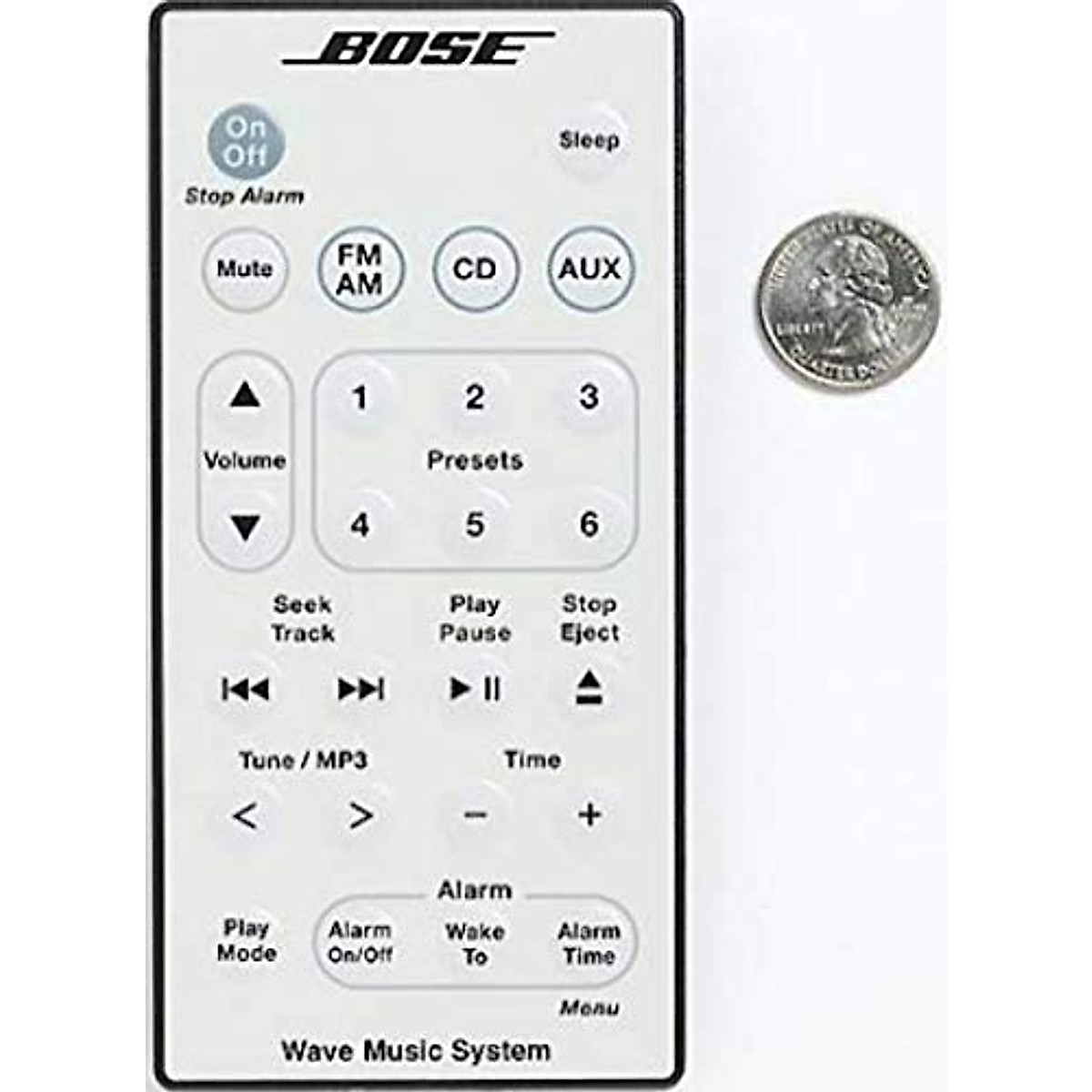Bose Wave Music System Extra Large Remote (Platinum White)