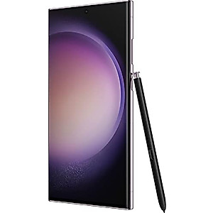 SAMSUNG Galaxy S23 Ultra 5G S9180 Dual 256GB 12GB RAM, 200 MP Camera, Factory Unlocked, NGP Wireless Charger Included – Lavender