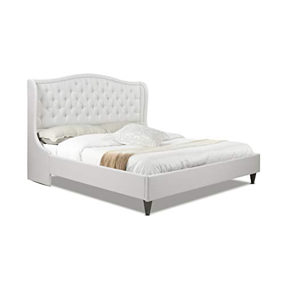 Jennifer Taylor Home Waverley Tufted Wingback Platform Bed