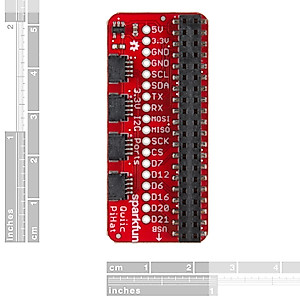 SparkFun Qwiic HAT for Raspberry Pi -Connect I2C sensors & accessories to a standard 2x20 GPIO header Pi Tin compatible 4 Qwiic connectors Daisy chain sensors & accessories Useful GPIO pins broken out
