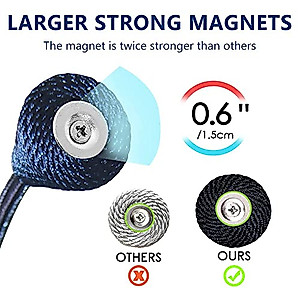 2 Pack Strong Magnetic Curtain Tiebacks for Drapes Window Curtain Holdbacks Clips Drapery for Home Kitchen Office Window Sheer Curtains or Blackout Curtains (Gold Copper)