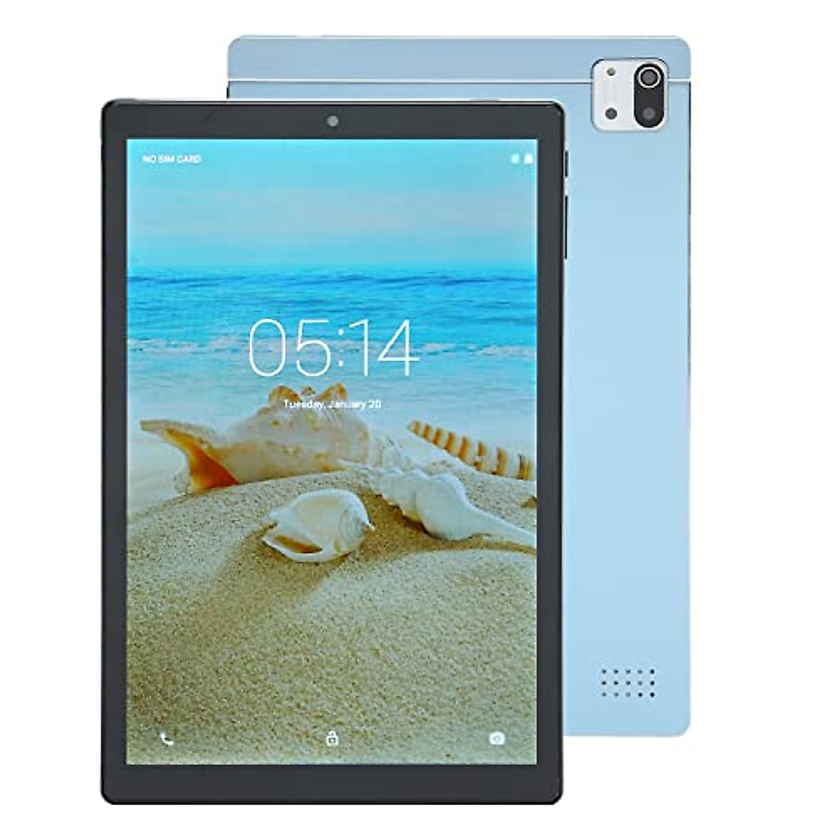 Naroote 10 Inch Tablet, HD Tablet 4GB RAM 64GB ROM Dual Speakers 100‑240V IPS Screen Travel 3G (US Plug)