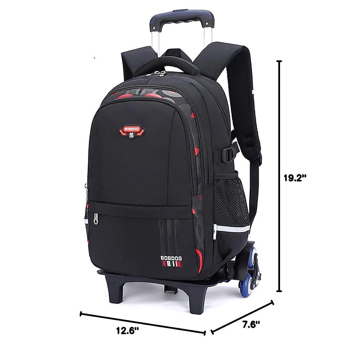 Mfikaryi Solid Color Elemetary Rolling Backpack,Camo Prints Kids Wheeled School BookBag,Backpack with wheels for boys