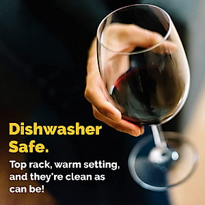 TaZa Assorted Unbreakable Wine Glasses | Stemless and With Stem | Outdoor Wine Glasses for Pool, Camping, Boating, Picnic & More | Dishwasher Safe Shatterproof Glasses Set of 8 (4 Each)