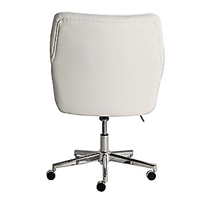 Serta Style Ashland Home Office Chair, Clean White Bonded Leather