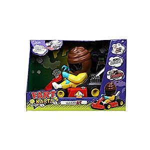 Jada Toys Fart Karts, Remote Control Car, Makes a Variety of Farting Sounds from the Kart, Hilariously Fun Toy, HyperChargers USB Charging Technology, For Ages 6 and up