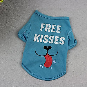 Small Dog Clothes Female Set Dog Clothing T Shirt Vest Lightweight Stretchy T-Shirts Soft Shirts Puppy Costume for Small Dog