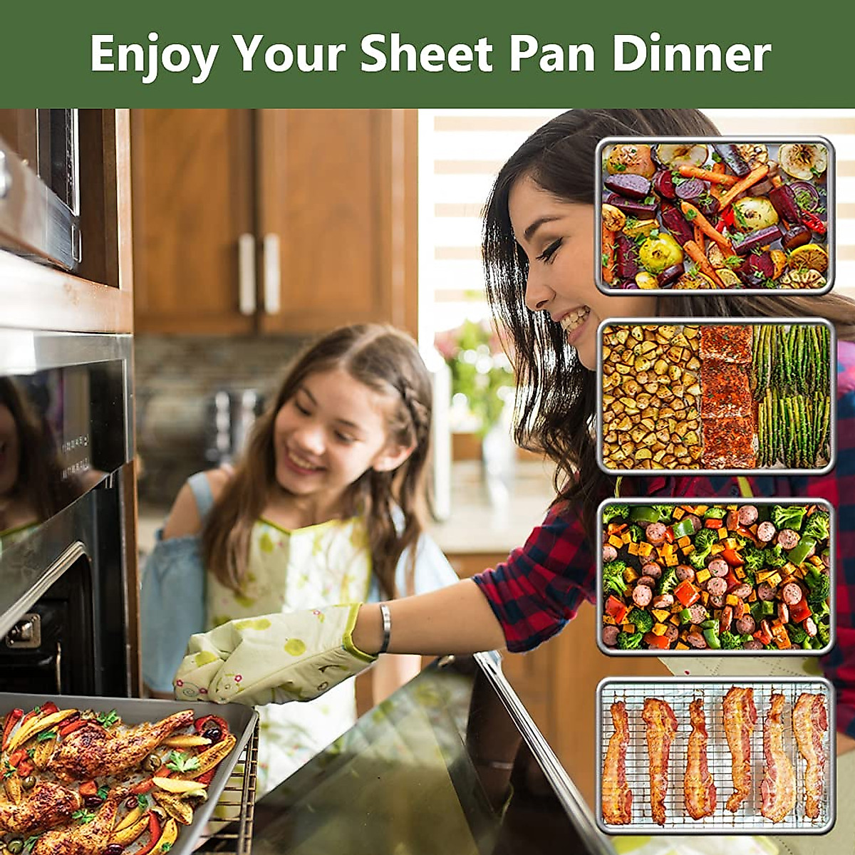 Jelly Roll Sheet Pan Set + Mixing Bowls Set Multicolor