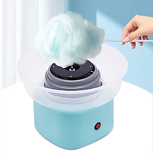 Cotton Candy Maker, Electric Cotton Candy Machine for Kids with Large Anti-splash Tray, Sugar Scoop, Candy Sticks Cotton Candy Machine