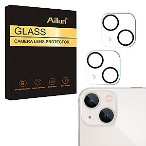 Ailun Camera Lens Protector for iPhone 13 6.1" ＆ iPhone 13 Mini 5.4",Tempered Glass,9H Hardness,Ultra HD,Anti-Scratch,Easy to Install,Case Friendly [Does not Affect Night Shots][2 Pack]