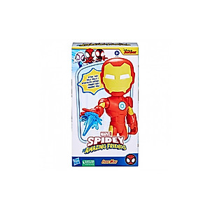 Spidey and his Amazing Friends Supersized Iron Man Action Figure, 9-Inch Avengers Action Figures, Marvel Super Hero Preschool Toys for 3+ Years
