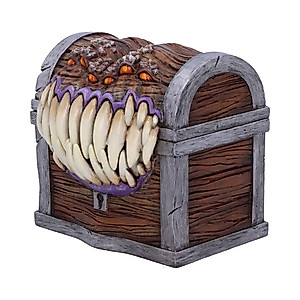 Nemesis Now Dungeons & Dragons Mimic Dice Storage Box, 11.3cm, Resin, Brown, Officially Licensed D&D Merchandise, Mimic Character Dice Box, Cast in The Finest Resin, Expertly Hand-Painted