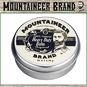 Mountaineer Brand Heavy Duty Beard Balm 2oz (Original Scent) and Beard Oil 2oz (WV Timber) The Ultimate Beard Conditioning Combo Pack