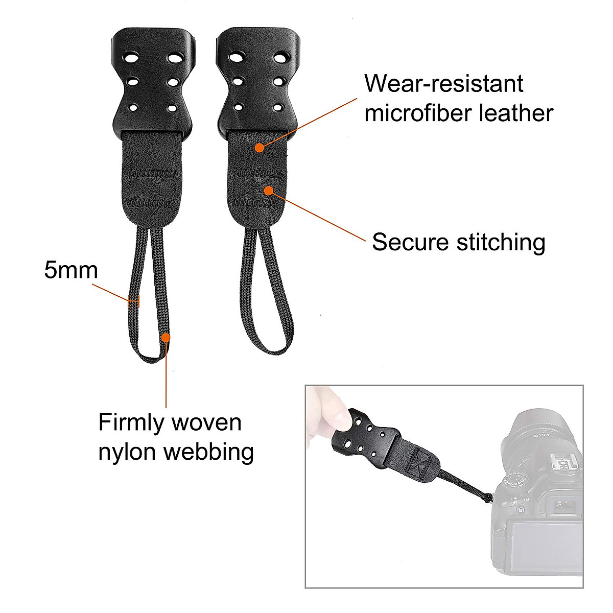 Camera Harness Strap,Cross Shoulder Quick Release Straps for Binoculars, Rangefinders,Harness Strap Compatible with Canon, Nikon, Sony and DSLR SLR Cameras-Black